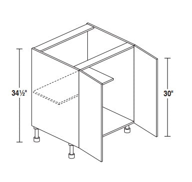 24" Deep Double Full Height Door Base — Construction Commodities Supply ...